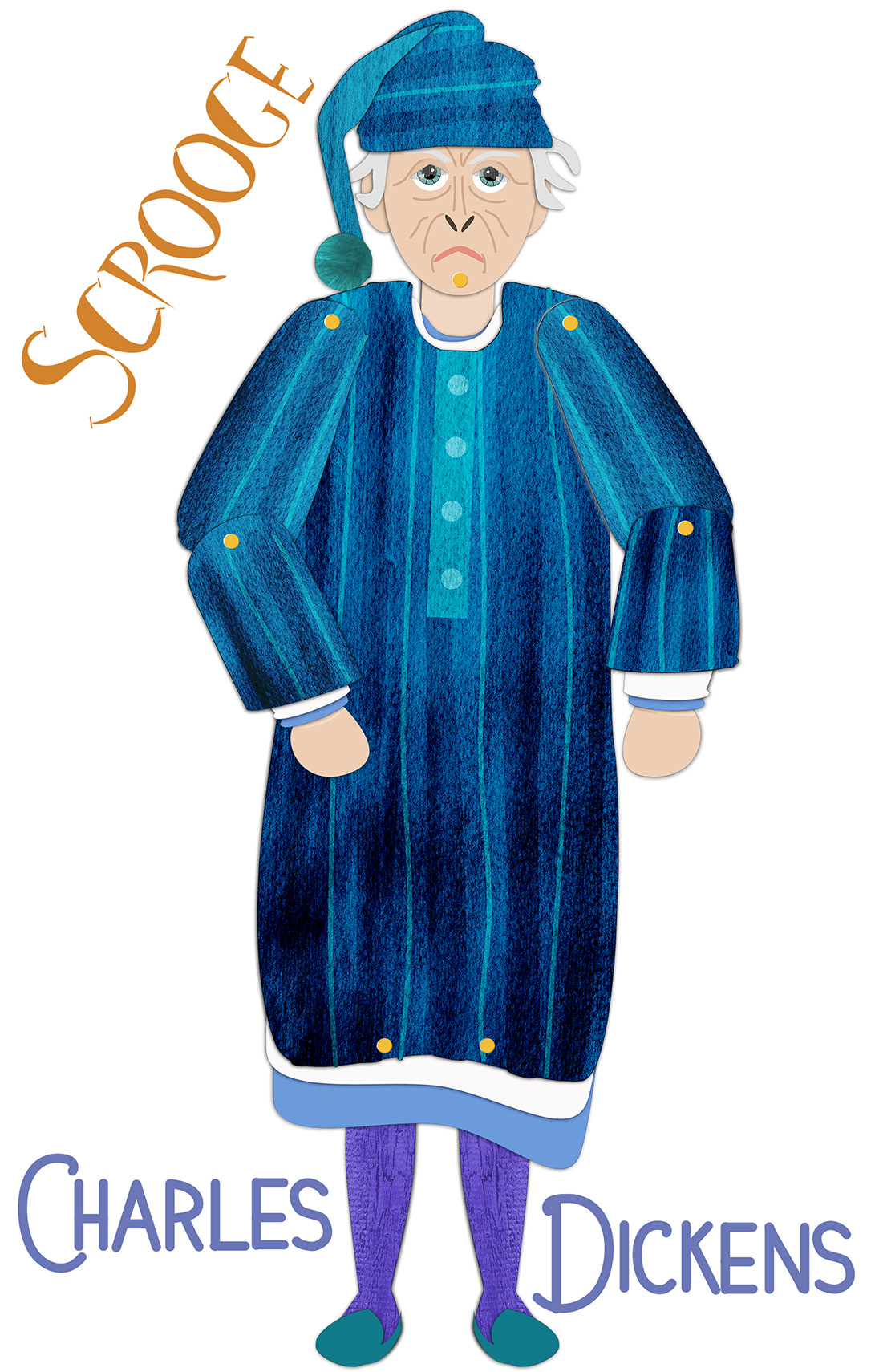 Scrooge Articulated Paper Puppet by Flontiere - British Craft Directory